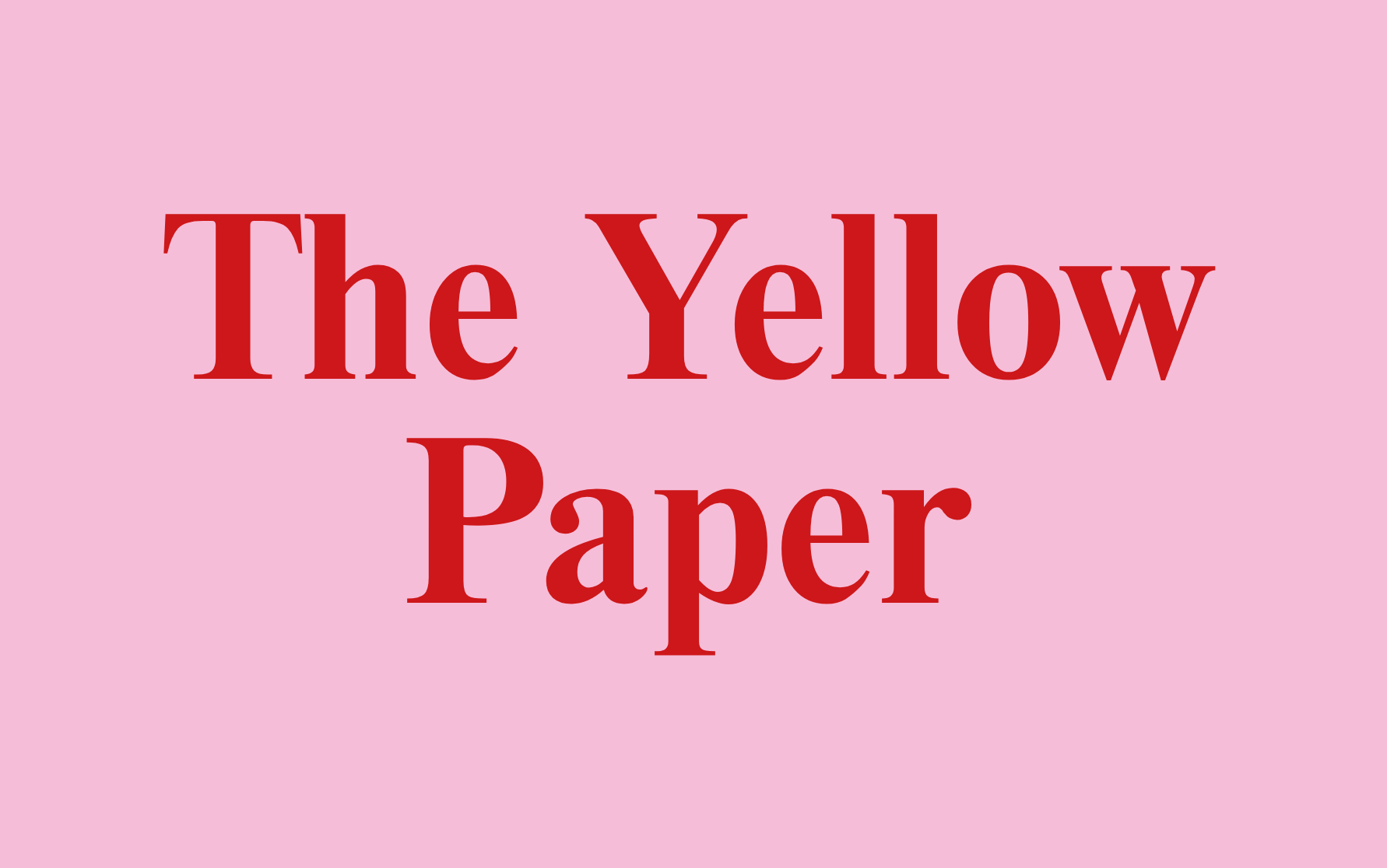 The Yellow Paper